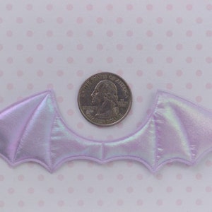 140mm HUGE Pearlescent Purple Bat Wing Pastel Goth Creepy Cute ...