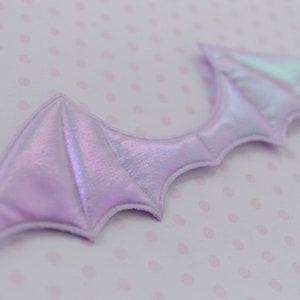 140mm HUGE Pearlescent Purple Bat Wing Pastel Goth Creepy Cute ...