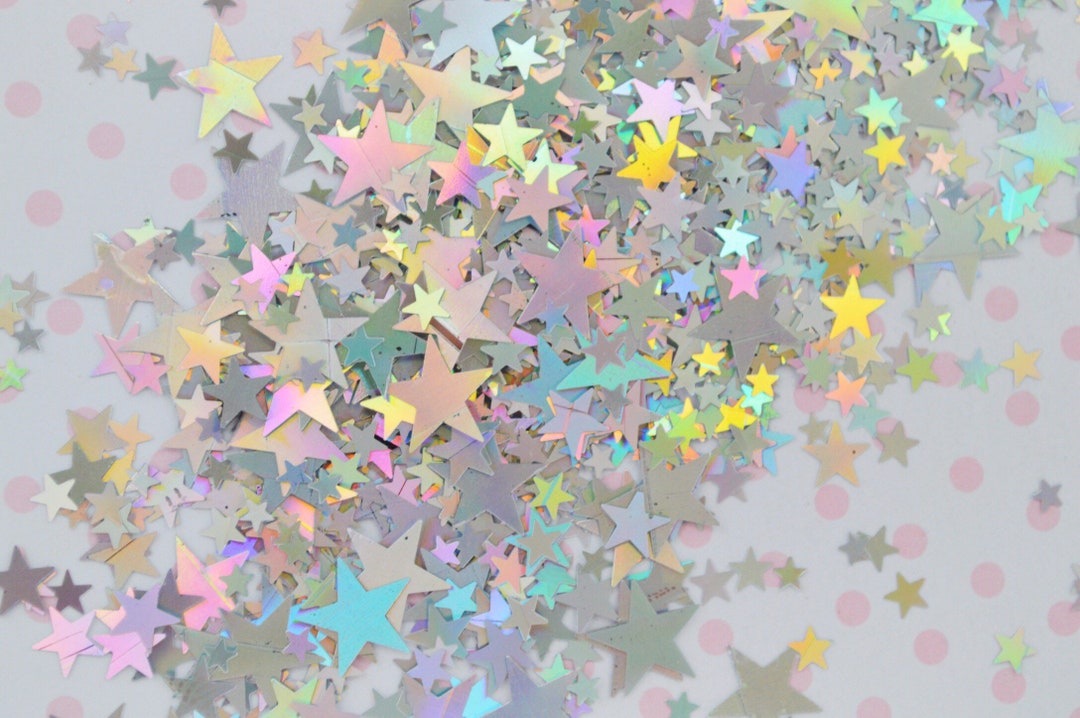 Kawaii Holographic Star Glitter: Mixed Size Resin Supplies - Etsy