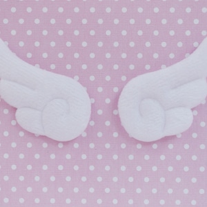 67mm BIG Plush White Wing Angel Fairy Bird Wings Kawaii Appliqué - Set ...