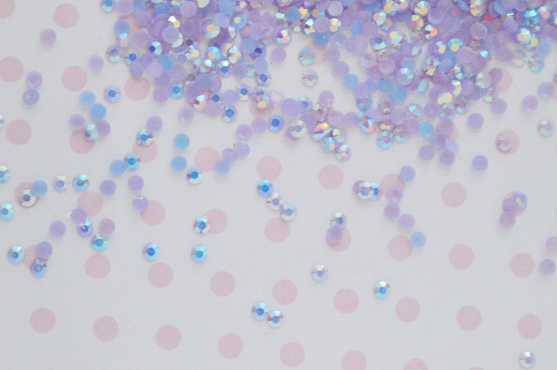 2mm Purple Ab Iridescent Rhinestone Flatback Resin Decoden Cabochon - 5 ...