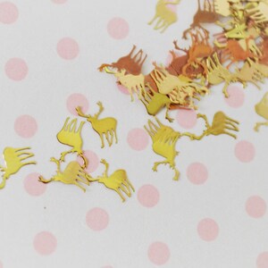 6mm Tiny Metallic Gold or Silver Deer Reindeer Stag Metal - Etsy