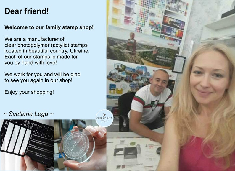 ATC ACEO Stamp Artist Trading Card Back Rubber Clear | Etsy