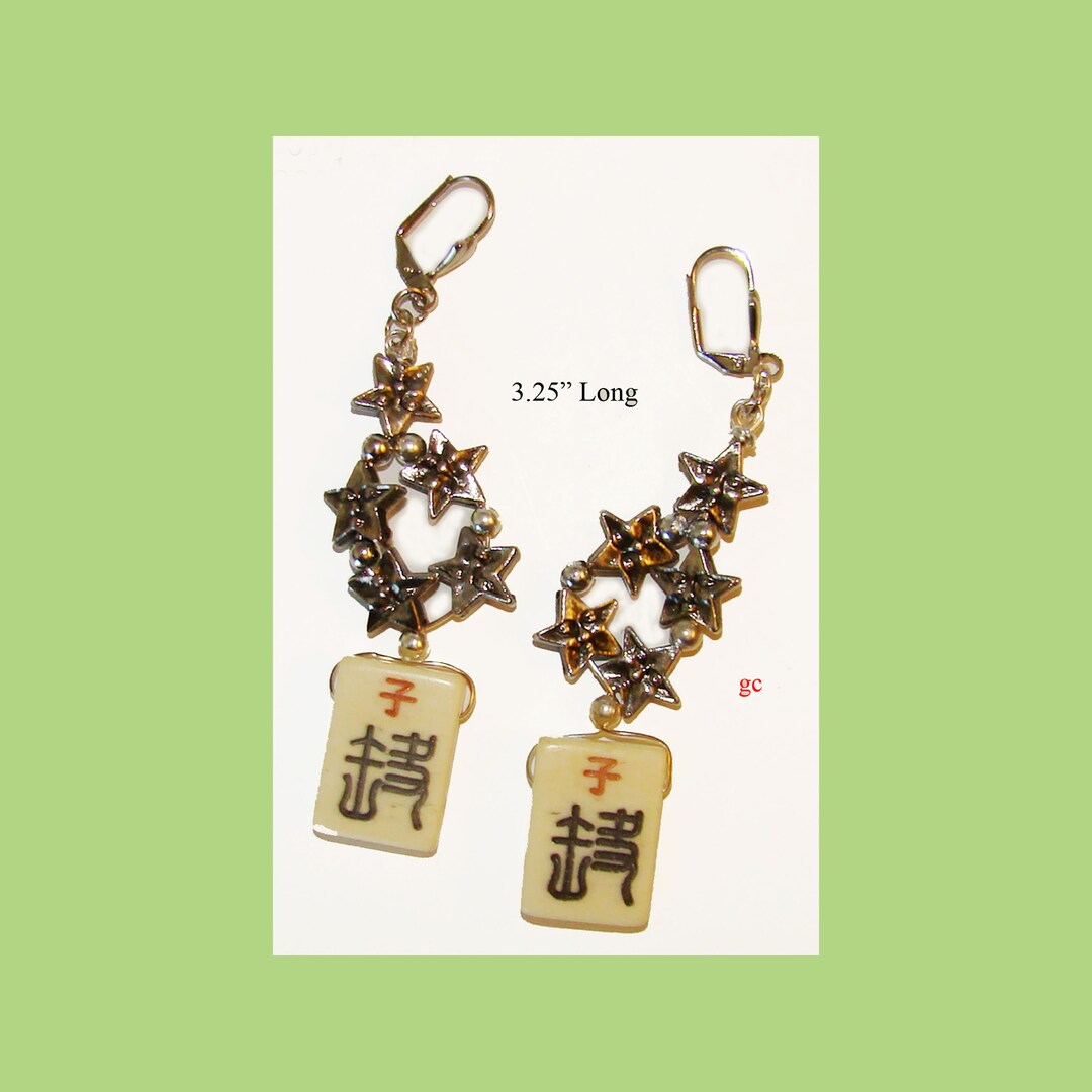 Rat Mahjong Tile Earrings-the Year of the Rat - Etsy