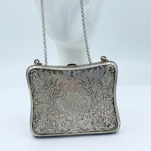 Antique Victorian Ornate Sterling Silver Hard Case Coin Purse - Etsy