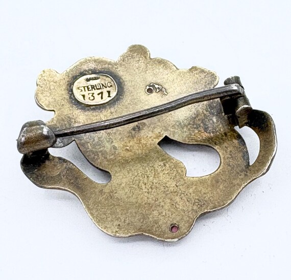 Antique Art Nouveau William Kerr Sterling Silver Pin … - Gem