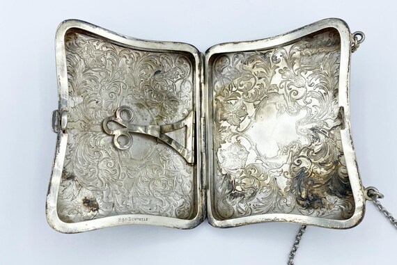 Antique Victorian Ornate Sterling Silver Hard Case Co… - Gem