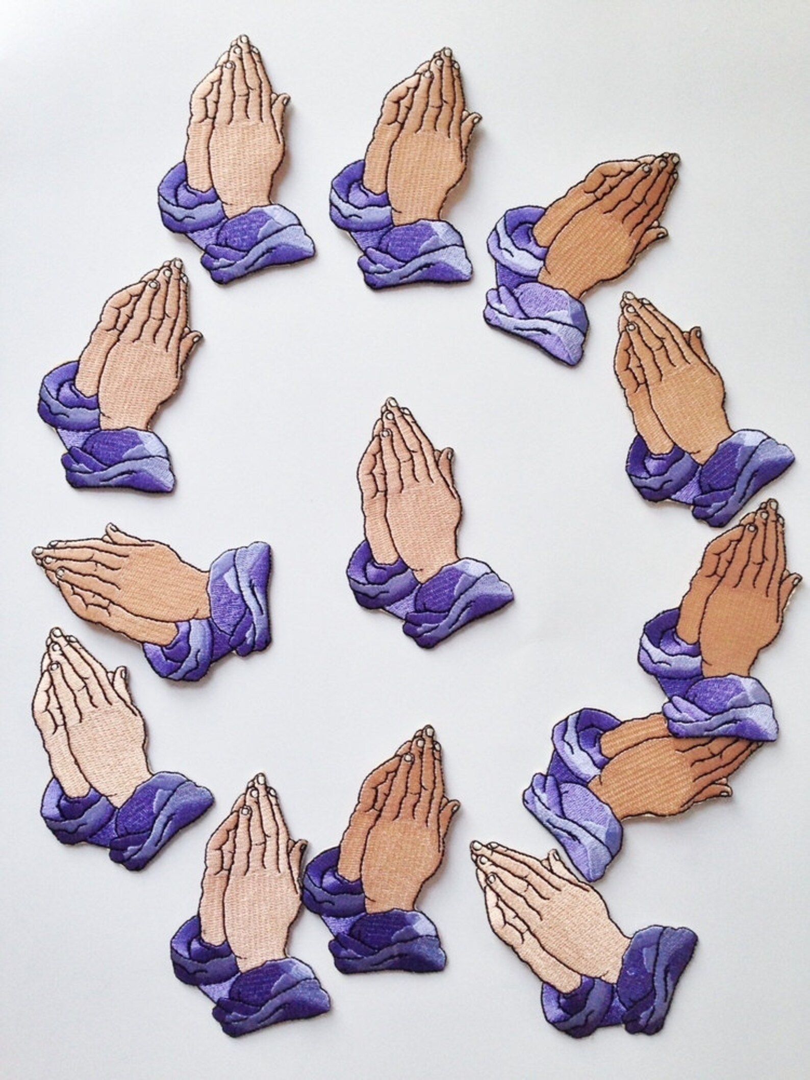 Praying Hands Patch - Etsy