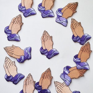 Praying Hands Patch - Etsy