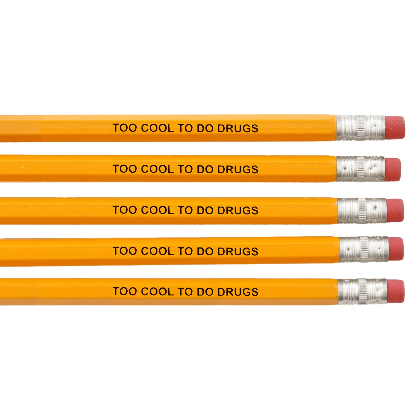 Cool to Do Drugs Pencils Yellow - Etsy