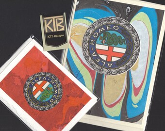 Alfa Romeo Birthday Card - Etsy
