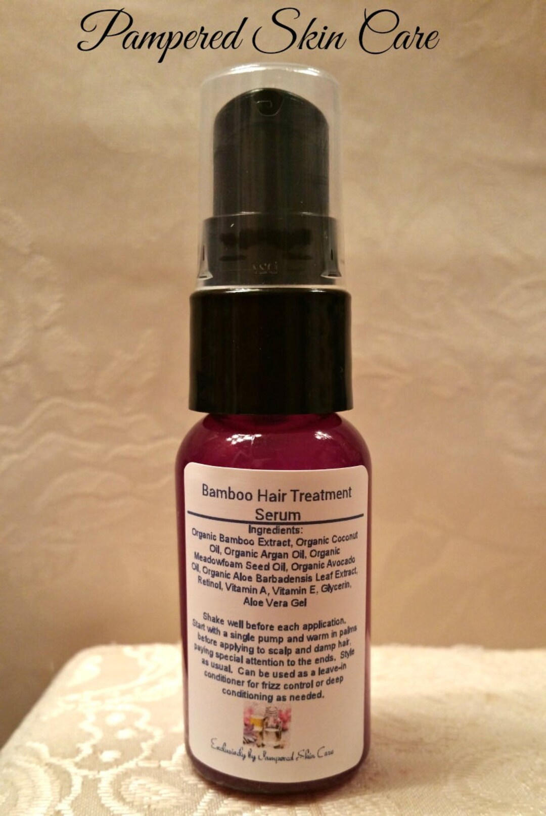 Bamboo Hair Serum, Deep Conditioning, Silica Rich Oil Blend, Leave In ...