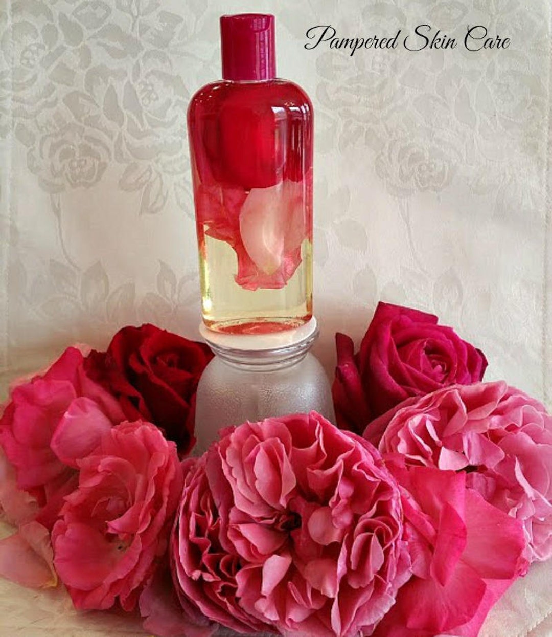 Floating Rose Petal Bath Oil Infused Oils Aphrodisiac Rose - Etsy
