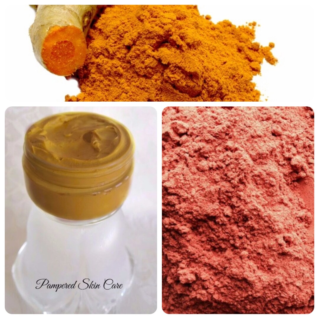 Turmeric & Rose Kaolin Clay Face Mask With Sandalwood Flawless Skin - Etsy