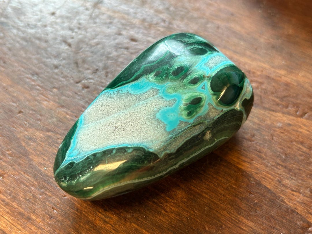 Really Cool! 3" Chrysocolla in Malachite Crystal Freeform | Malacholla ...