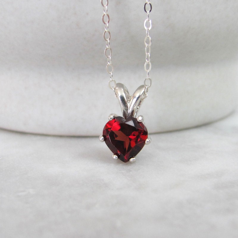 Garnet Heart - Etsy