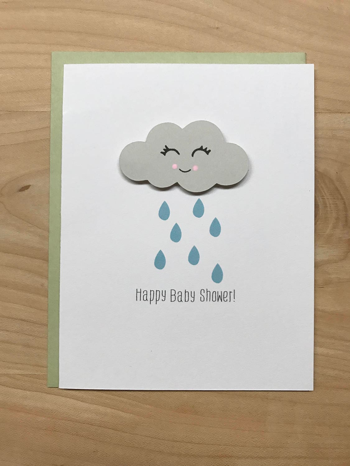 Happy Baby Shower Card Baby Shower Card Cute Baby Shower | Etsy