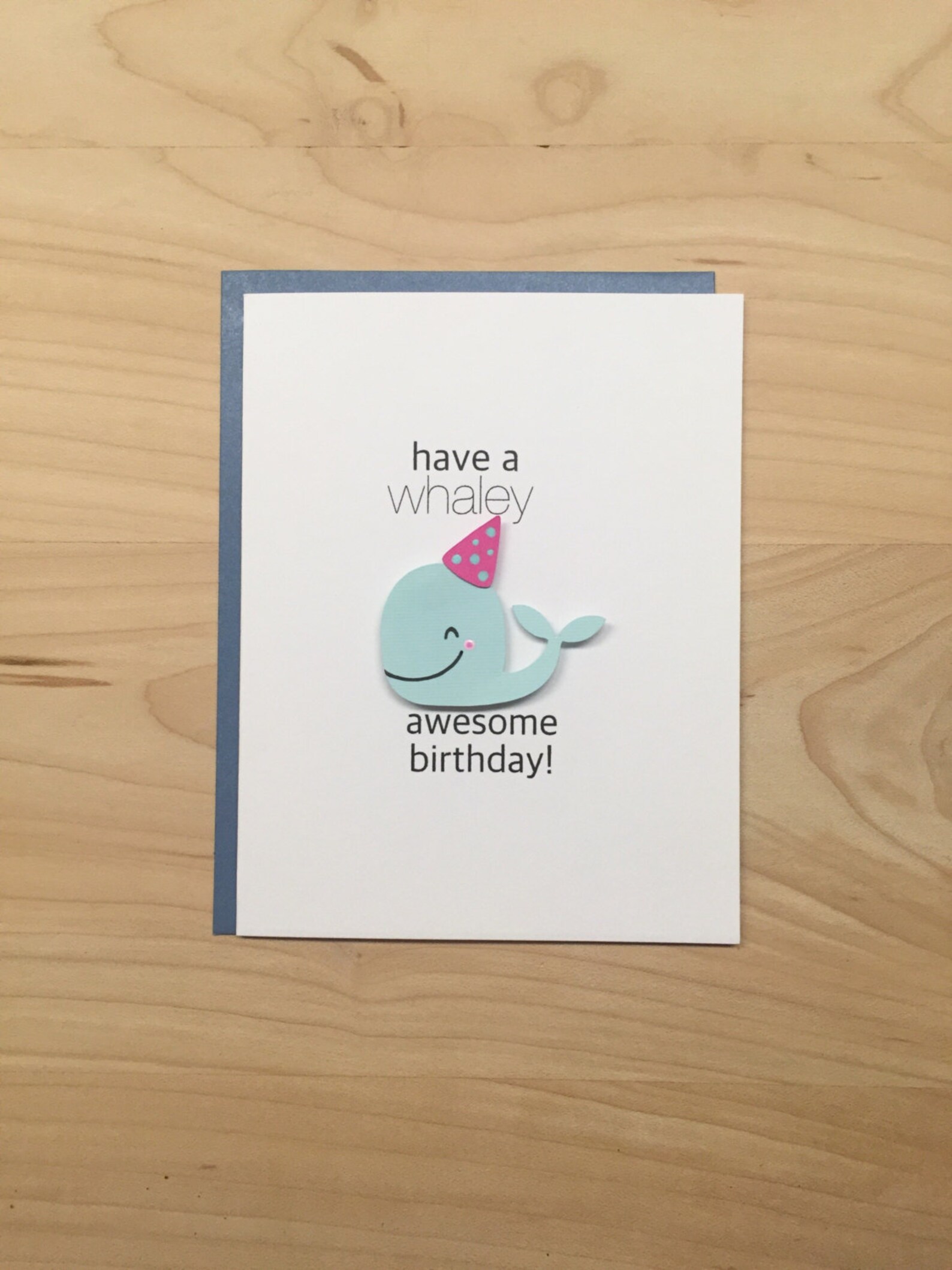 Whale Birthday Card Happy Birthday Card Cute Birthday Card - Etsy