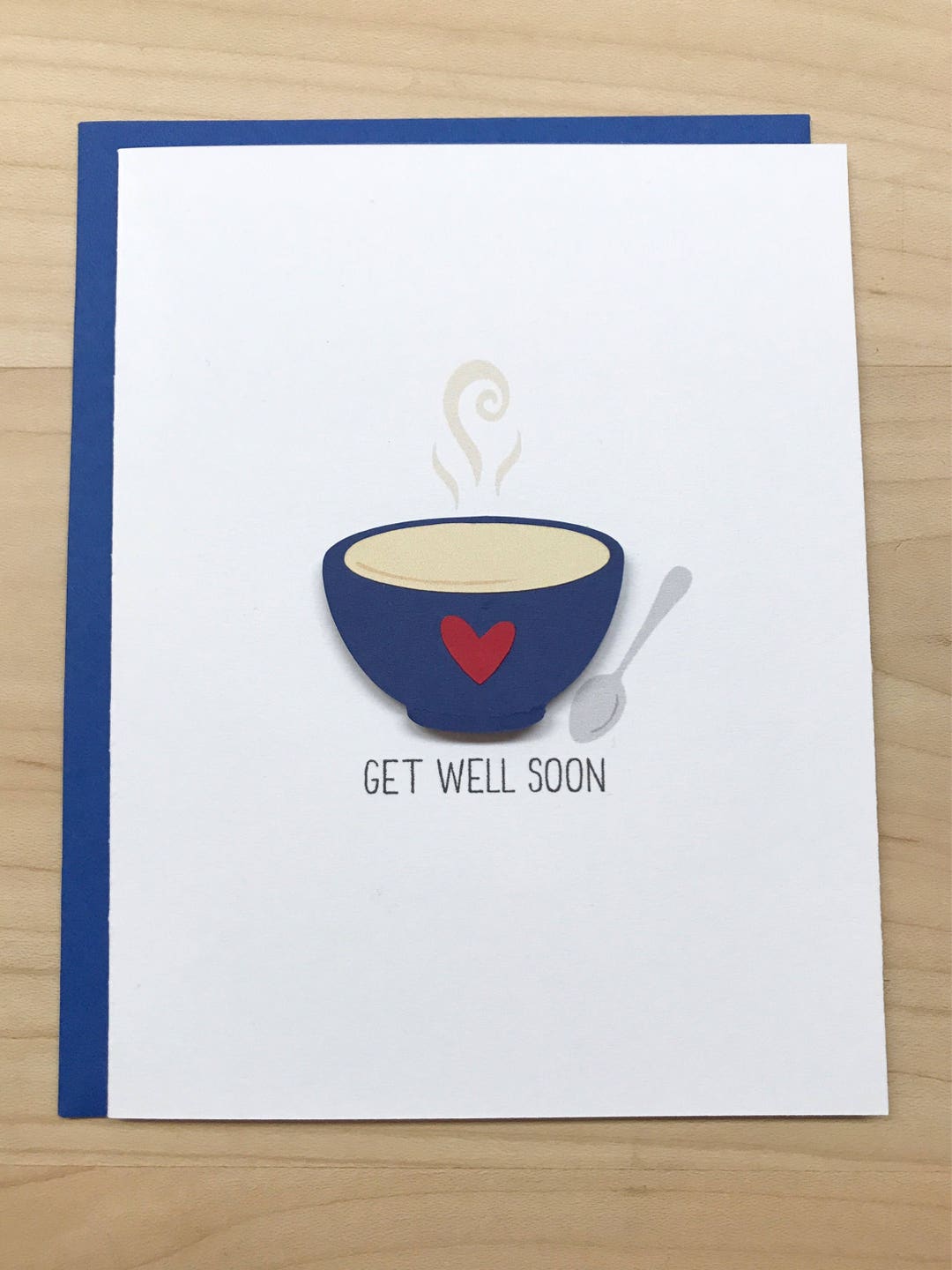 Get Well Soon Card, Thinking of You Card, Feel Better Soon Card, Cute ...