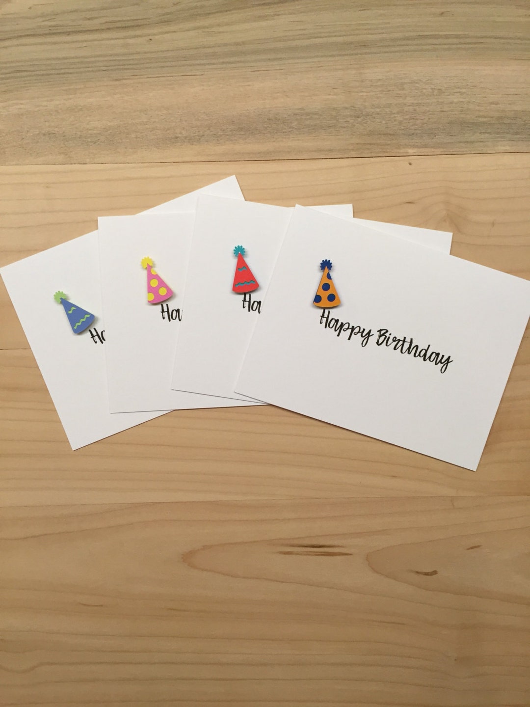 Birthday Cards, Birthday Card Set, Assorted Party Hat Birthday Card Set ...