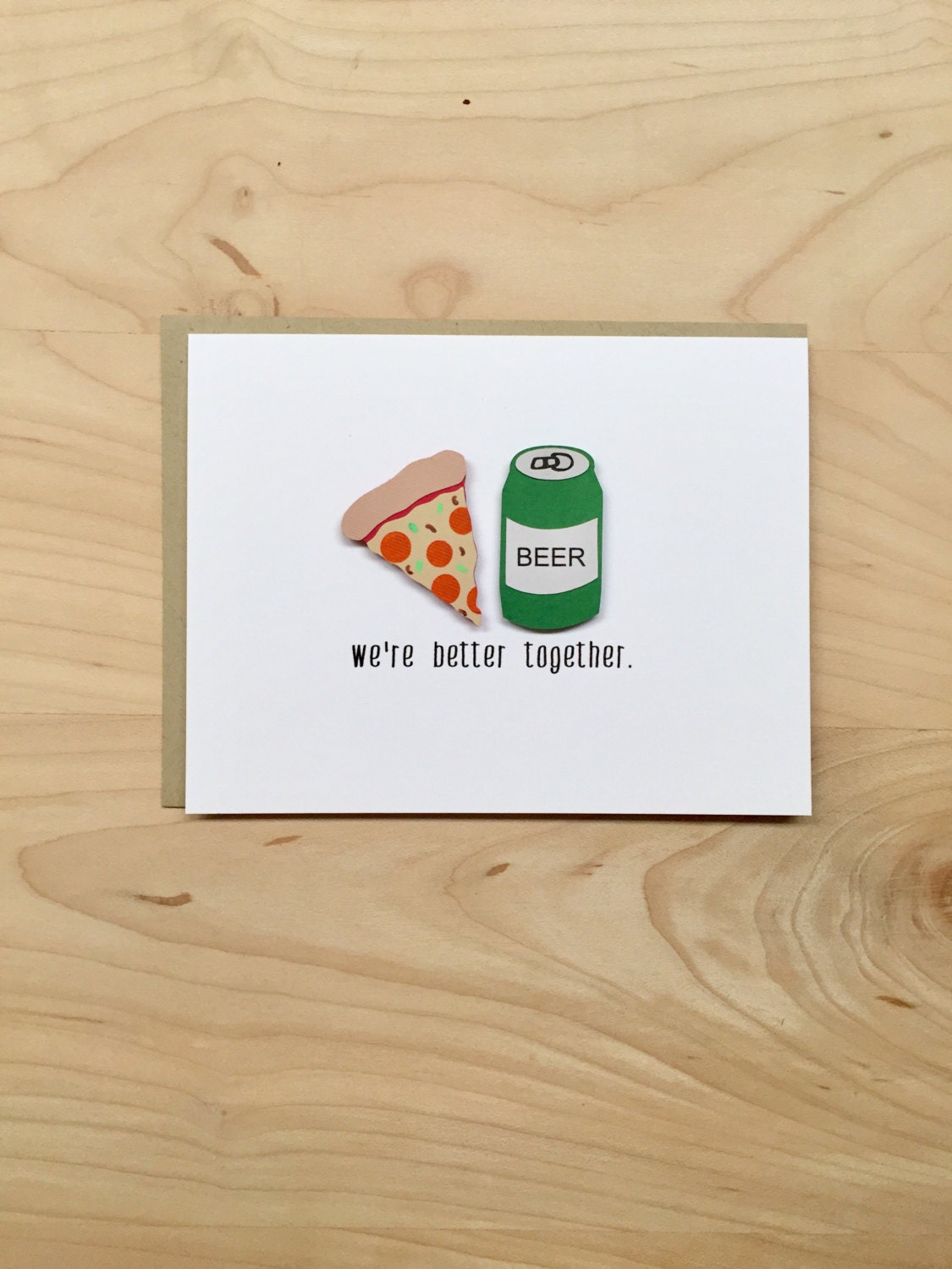 Funny Valentines Day Card Funny Love Card Pizza Anniversary | Etsy