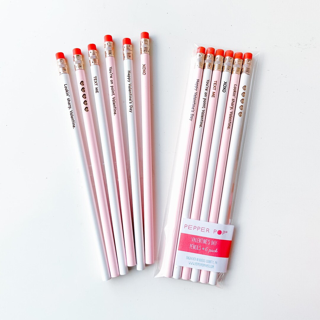 Valentine's Day Pencil Pack, Valentine's Day Gift for Classmates ...