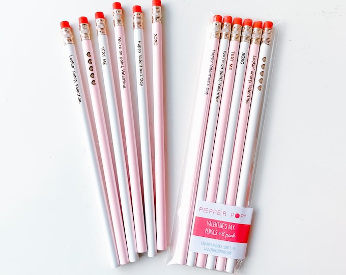 Valentine's Day Pencil Pack, Valentine's Day Gift for Classmates ...
