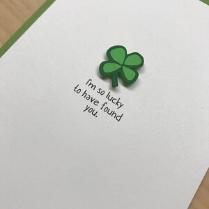I'm so Lucky to Have Found You, Shamrock Card, St. Patrick's Day Card ...