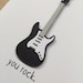 You Rock Congratulations Card Encouragement Card Guitar - Etsy