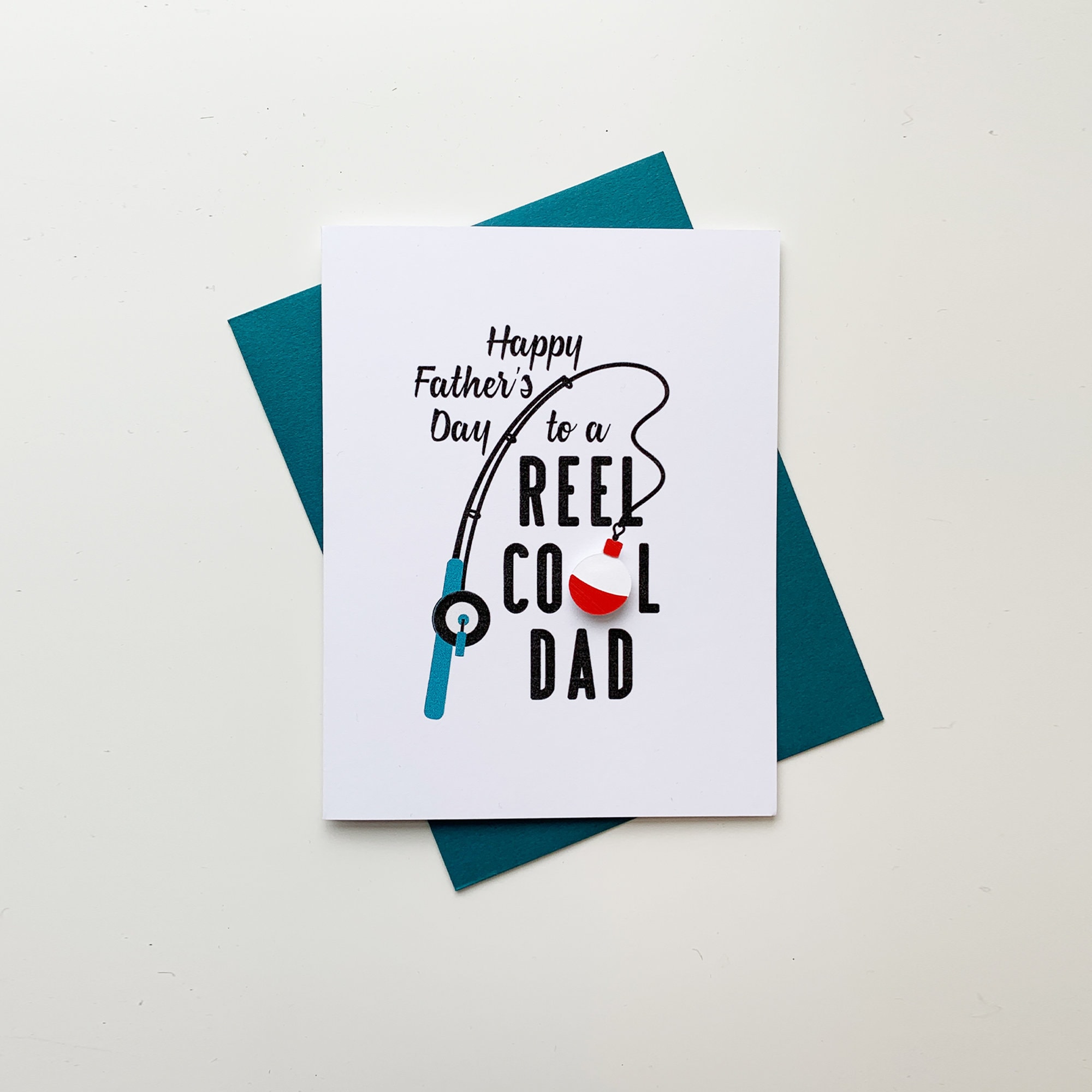 Father's Day Card Father's Day Fishing Card Happy | Etsy