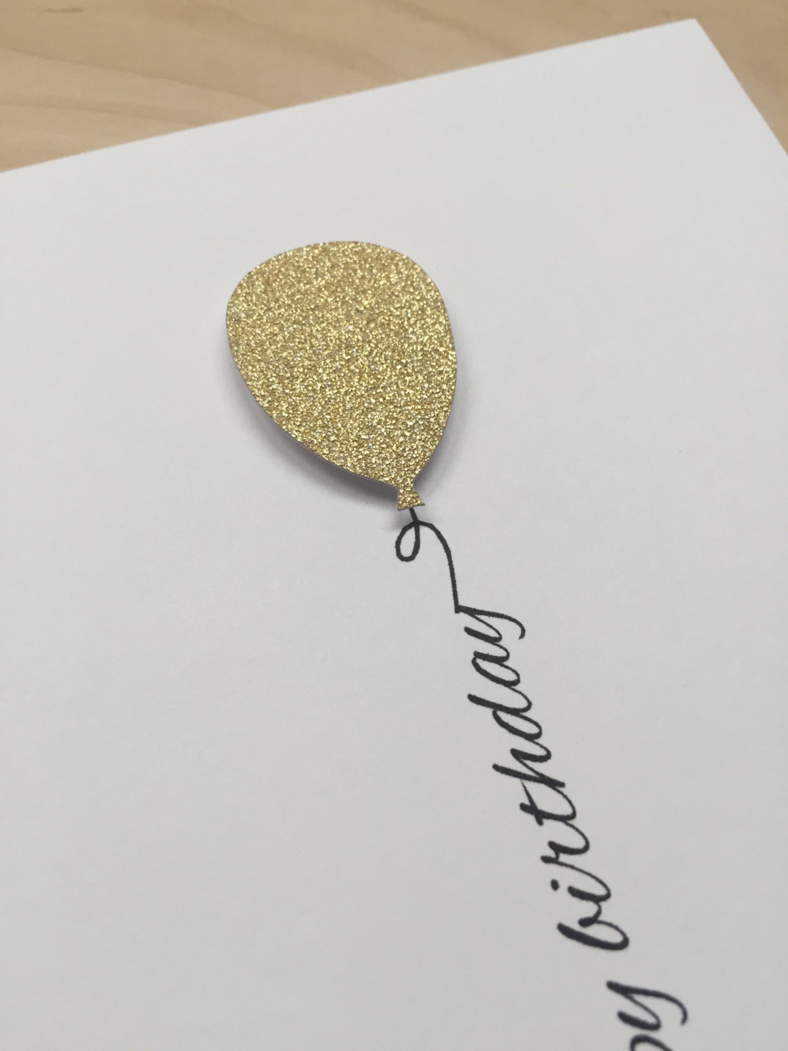 Glitter Birthday Card Set Happy Birthday Card Set Set of - Etsy