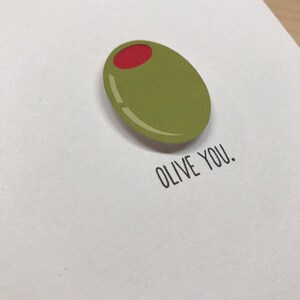 Olive You Card, Cute Anniversary Card, Cute Valentine's Day Card ...