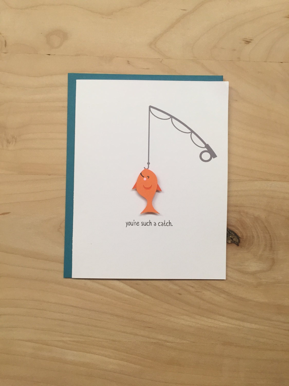 You're Such a Catch, Cute Love Card, Fishing Card, You're A Catch Card ...
