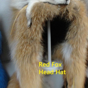 Red Fox Head HAT - Etsy