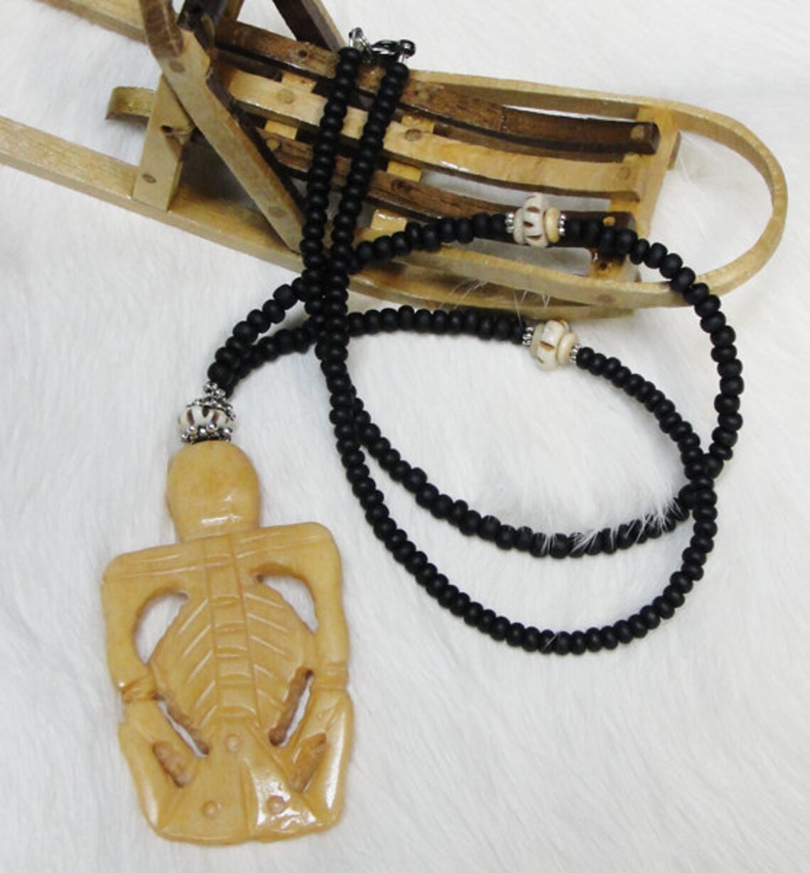 Skeleton Bone Necklace - Etsy