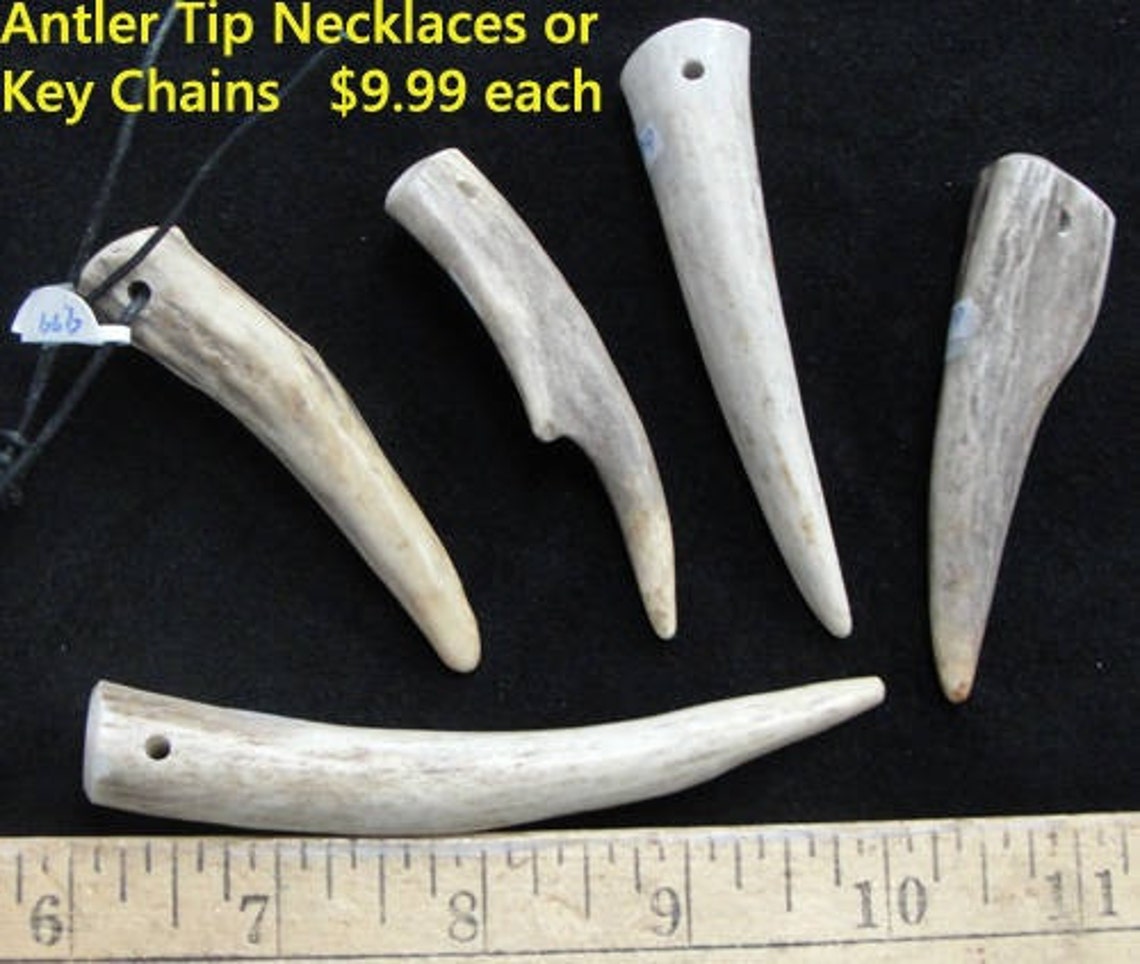 Antler Tip Pendants - Etsy