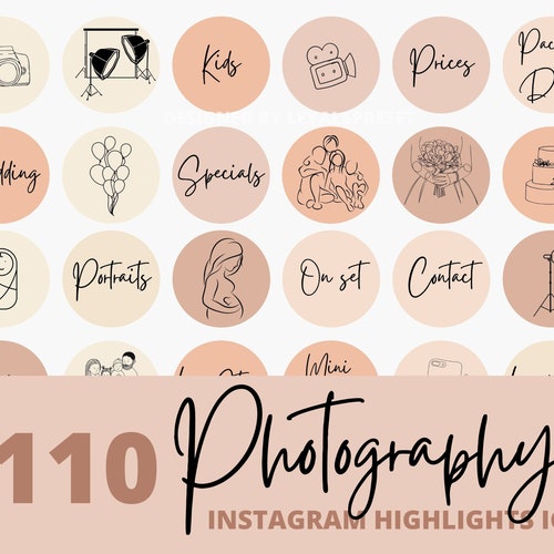 Instagram Story Highlight Covers Feminine Hand-drawn - Etsy