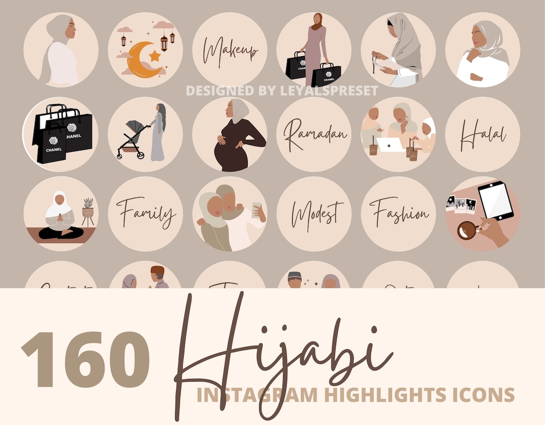 160 Muslim Girl Instagram Story Highlights, Trendy Hijabi Fashion ...