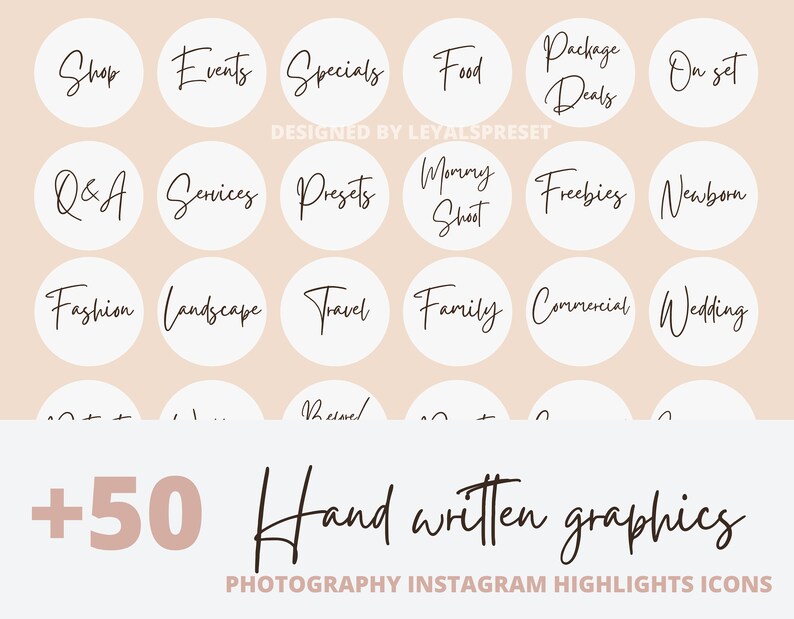 210+ Photography Instagram Story Highlight Cover Icons, Hand-drawn ...
