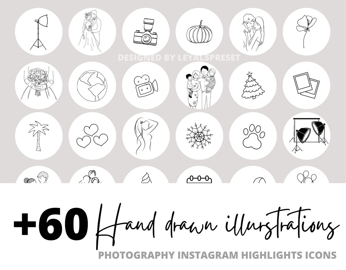 110+ Instagram Stories Highlight Covers for Photographers, Minimal ...