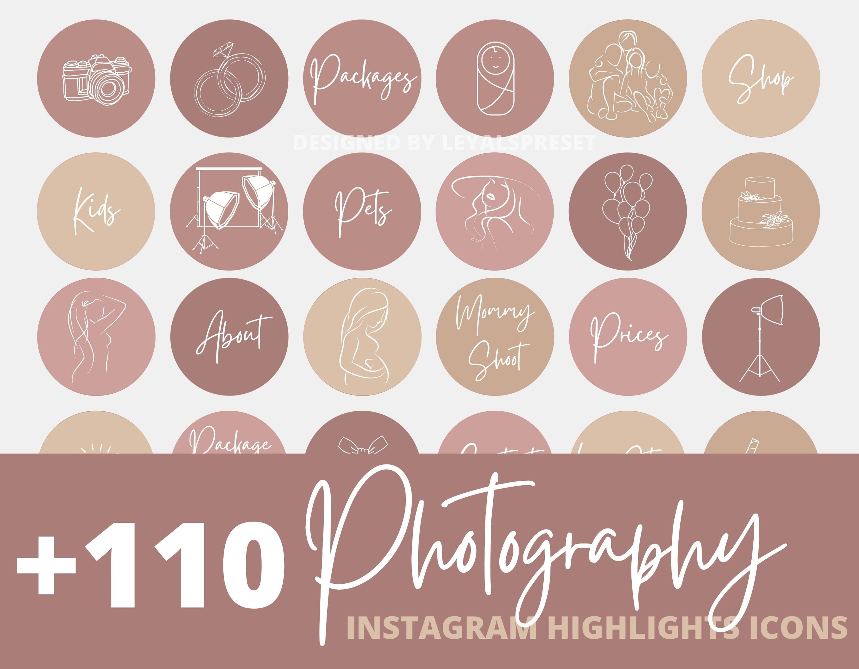 110 Instagram Stories Highlight Covers for Photographers - Etsy