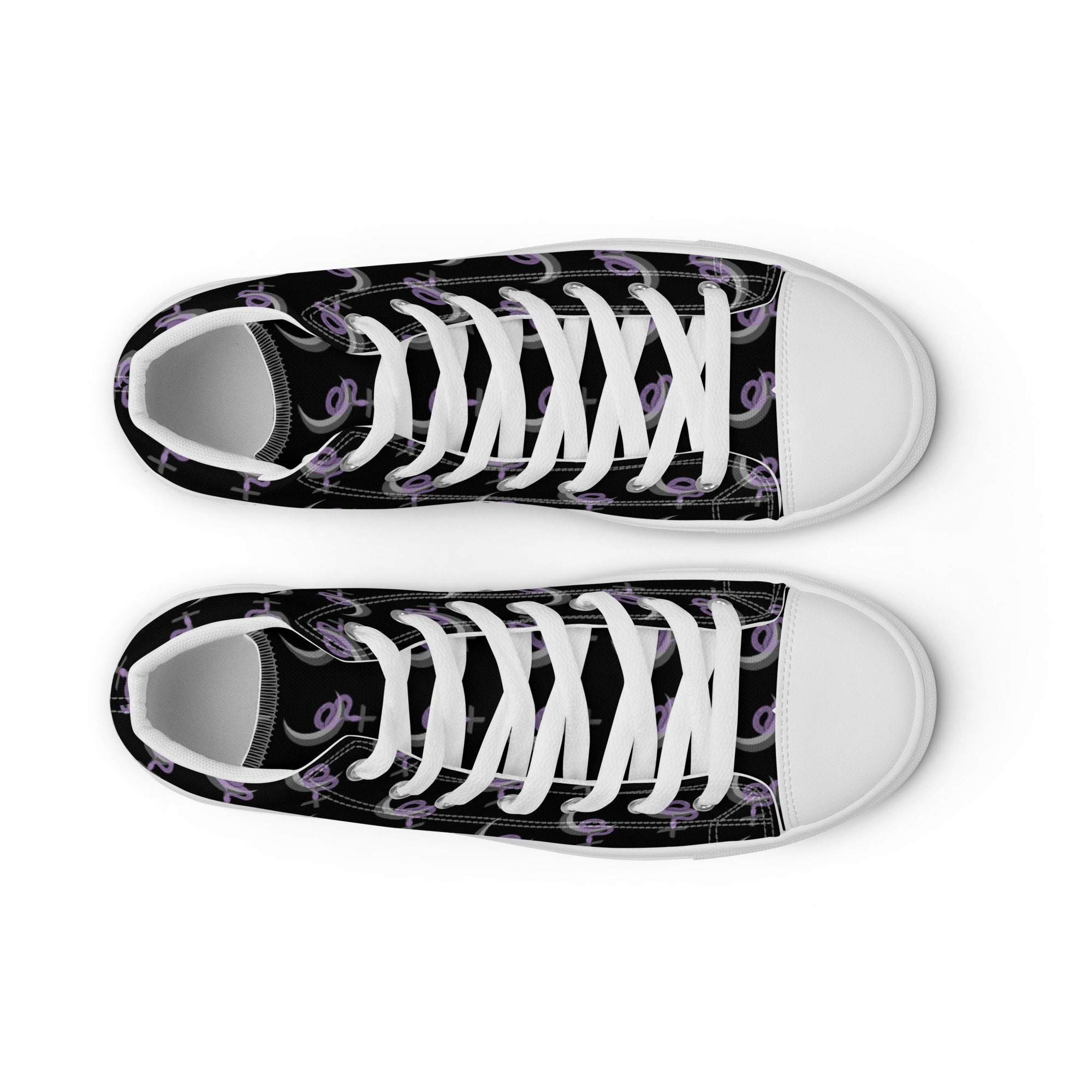 Dark Moon Lilith Womens High Top Canvas Shoes Pagan Gifts - Etsy
