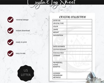 Crystal Log - Etsy