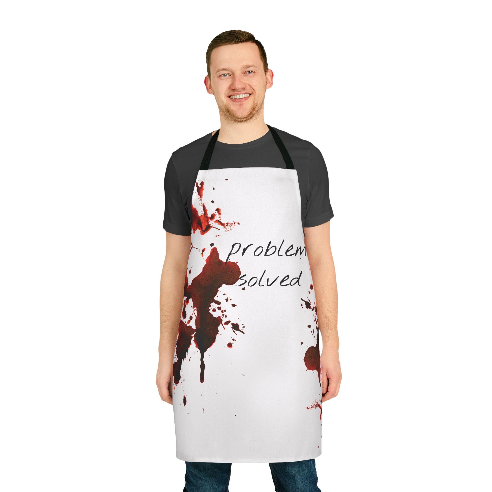 Problem Solved Bloody Apron, Halloween Costume, Cosplay - Etsy