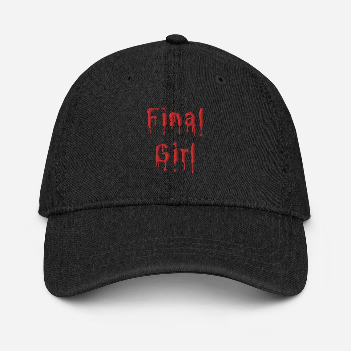 Final Girl Denim Hat, Horror Film Fans, Baseball Cap, Gifts for Her - Etsy