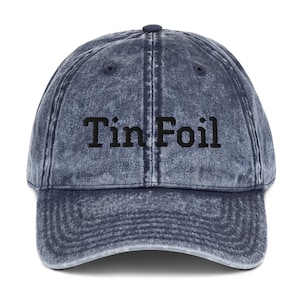 Tin Foil Hat, Funny Baseball Caps, Conspiracy Theory Hats, Gifts for ...
