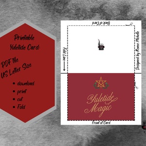Yuletide Printable Greeting Card | Downloadable Greeting Card ...