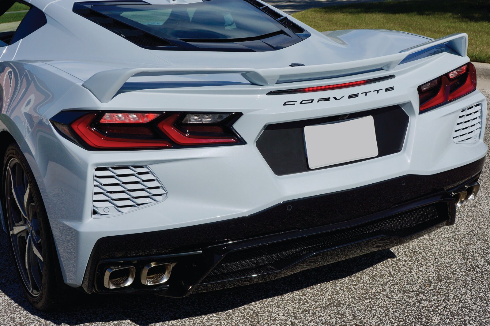 Rear License Plate Filler Decal for Your C8 Corvette 2020 to Present ...