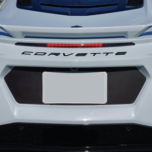 Rear License Plate Filler Decal for Your C8 Corvette 2020 to Present ...