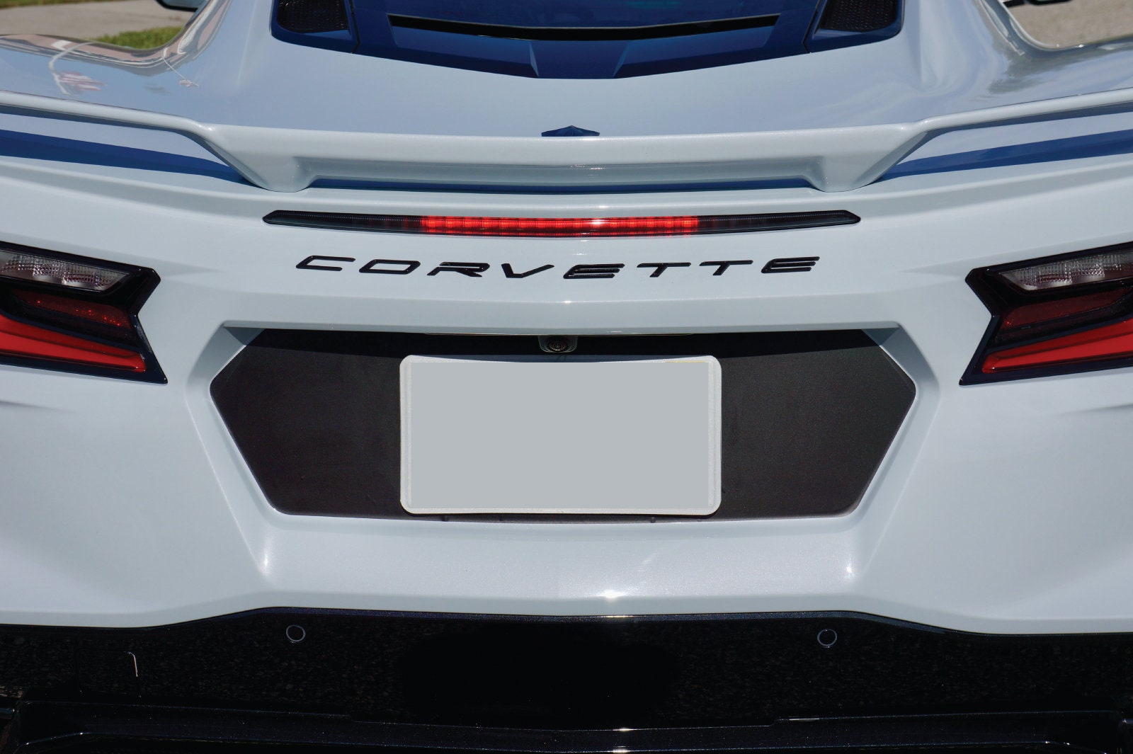 Rear License Plate Filler Decal for Your C8 Corvette 2020 to Present ...